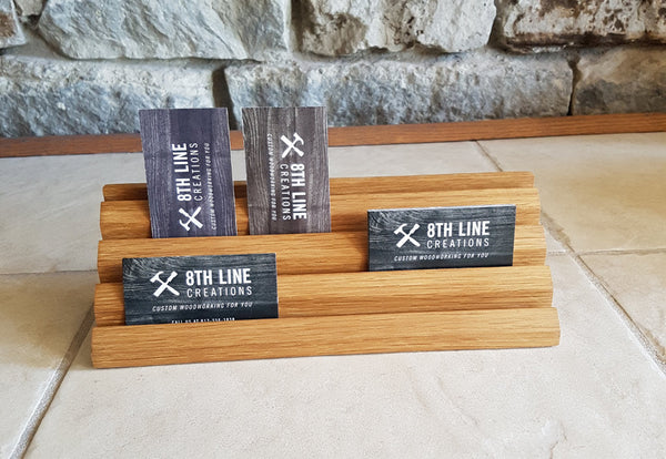 Business Card Display, Wood Business Card Stand ,Gift Card Display, Bu ...