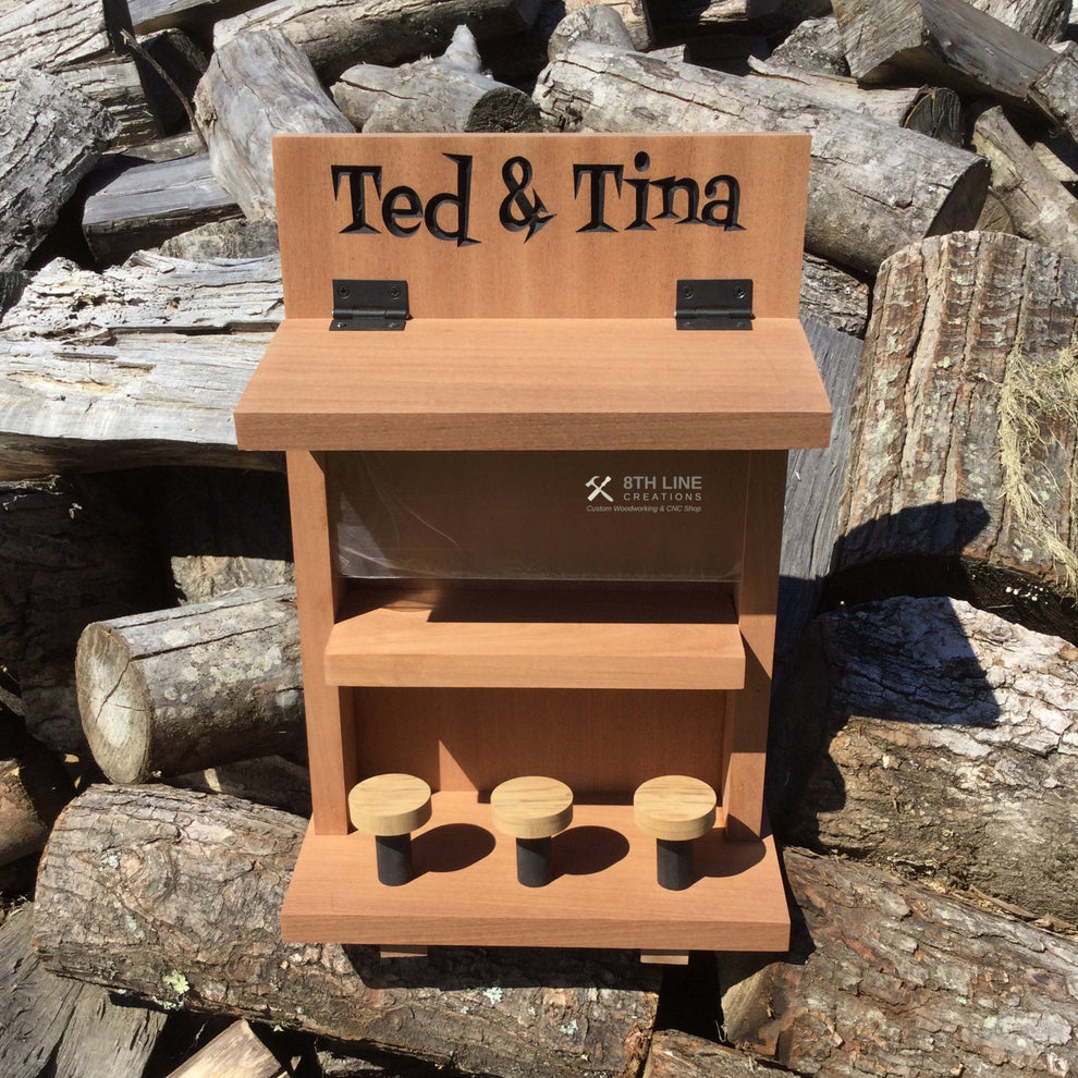 Personalized Squirrel Feeder Handmade Chipmunk Feeder Nut Bar Bird Fee ...